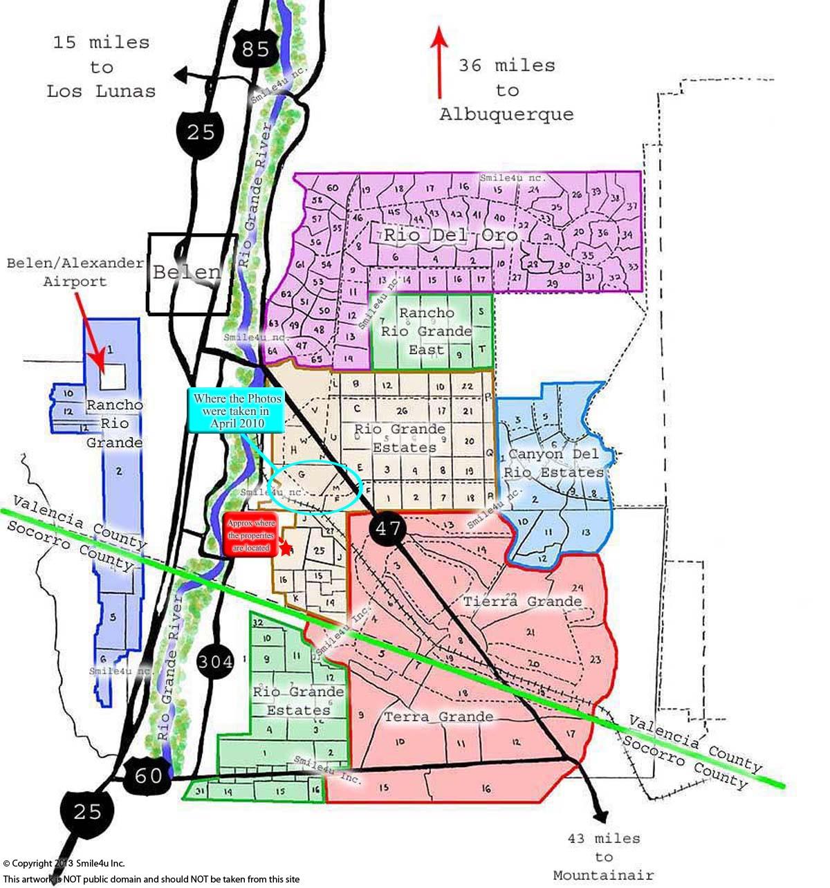RANCHO RIO GRANDE ESTATES VALENCIA COUNTY BELEN NEW MEXICO LAND 2 LOTS ...