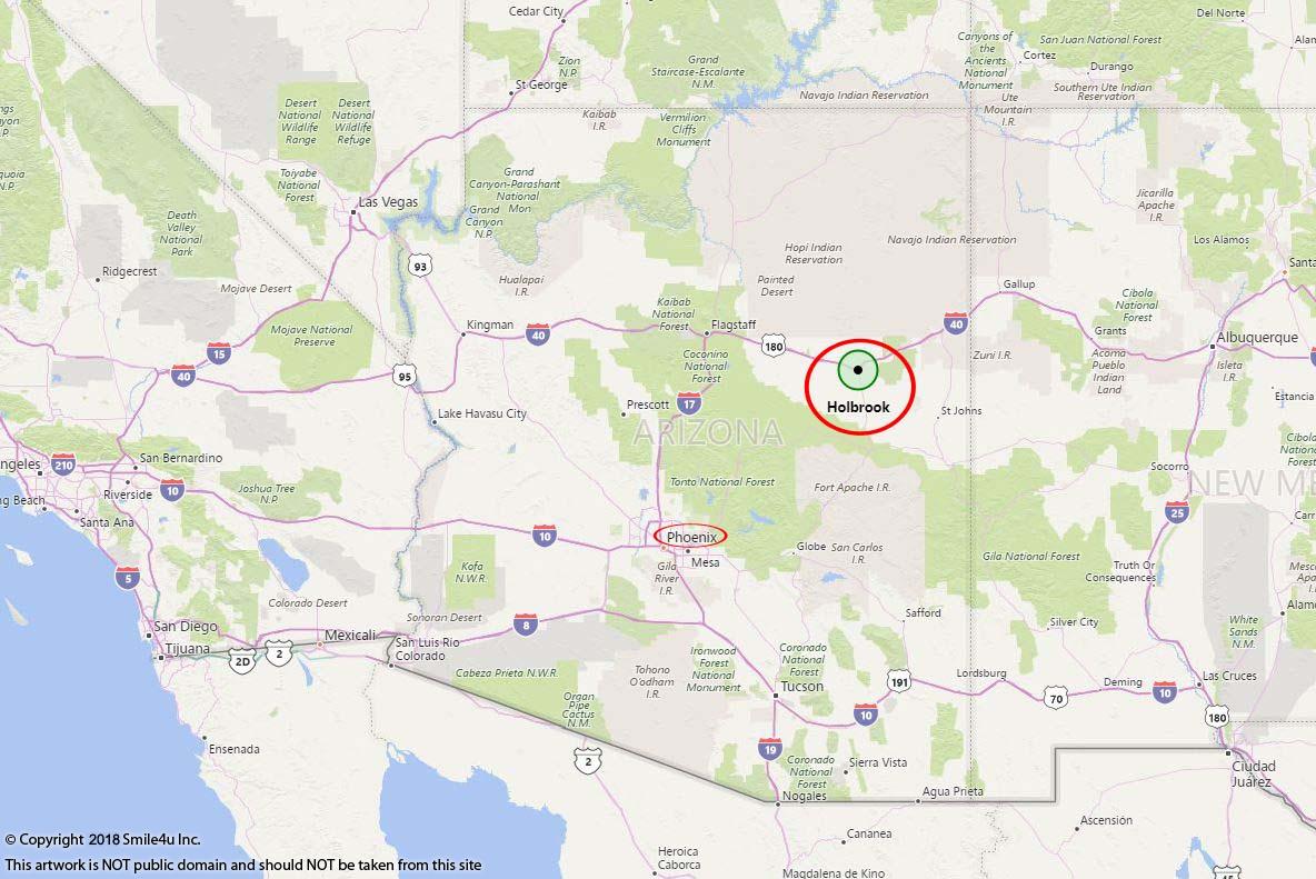 1.25 acres land by Holbrook, Arizona | Smile4uinc.com